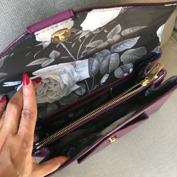 Ted Baker | Bags | Ted Baker Purple Purse Practically New | Poshmark